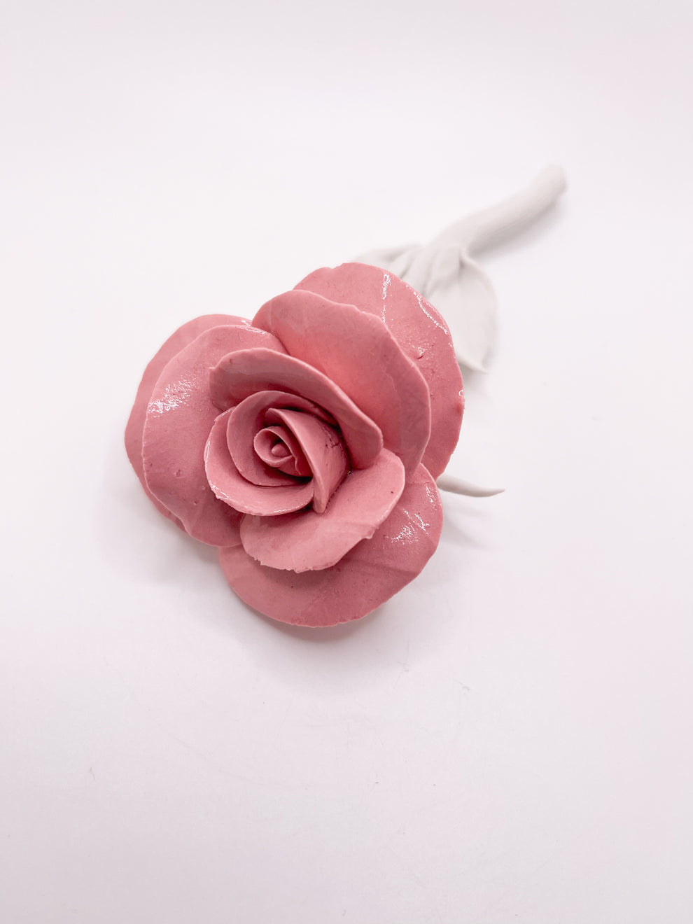 Forever Rose - Ceramic Flower Sculpture - Ceramic Roses, ceramic ...